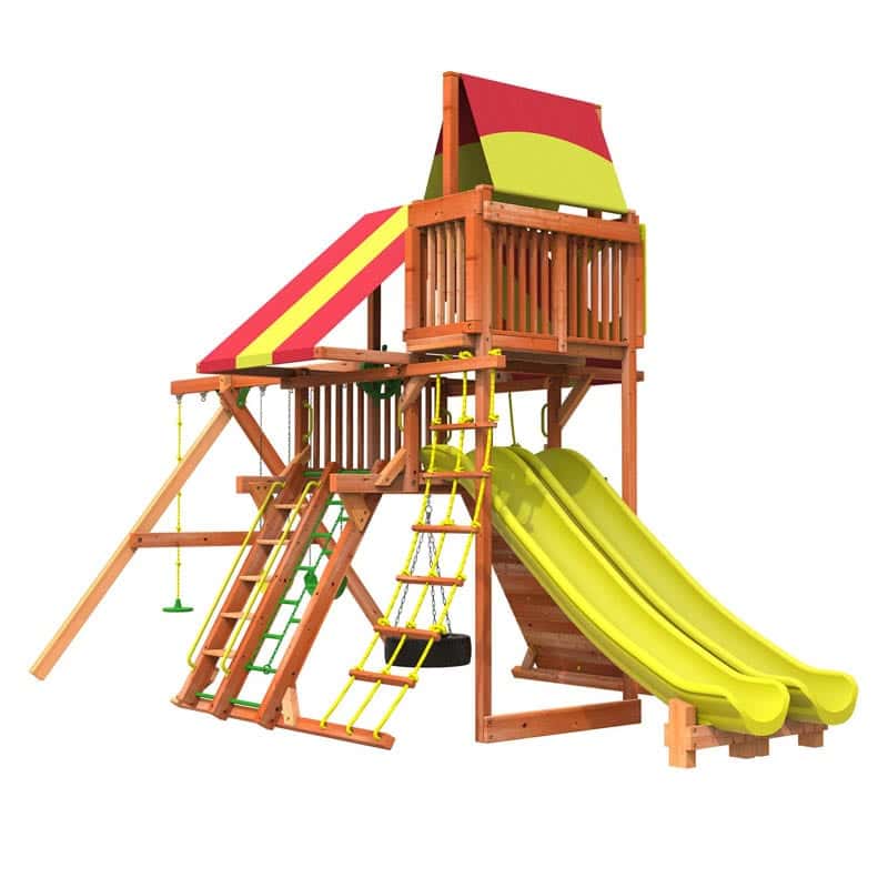 Woodplay Outback 6 Combo 4 Cedar Wood Playset